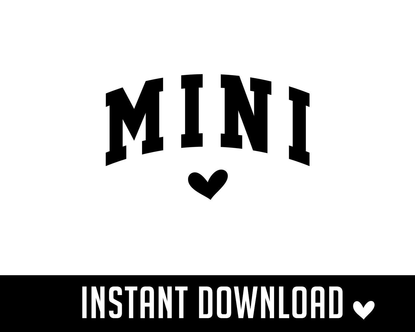 Mini Svg Mini Me Svg Mama and Mini Love Family Daughter - Etsy