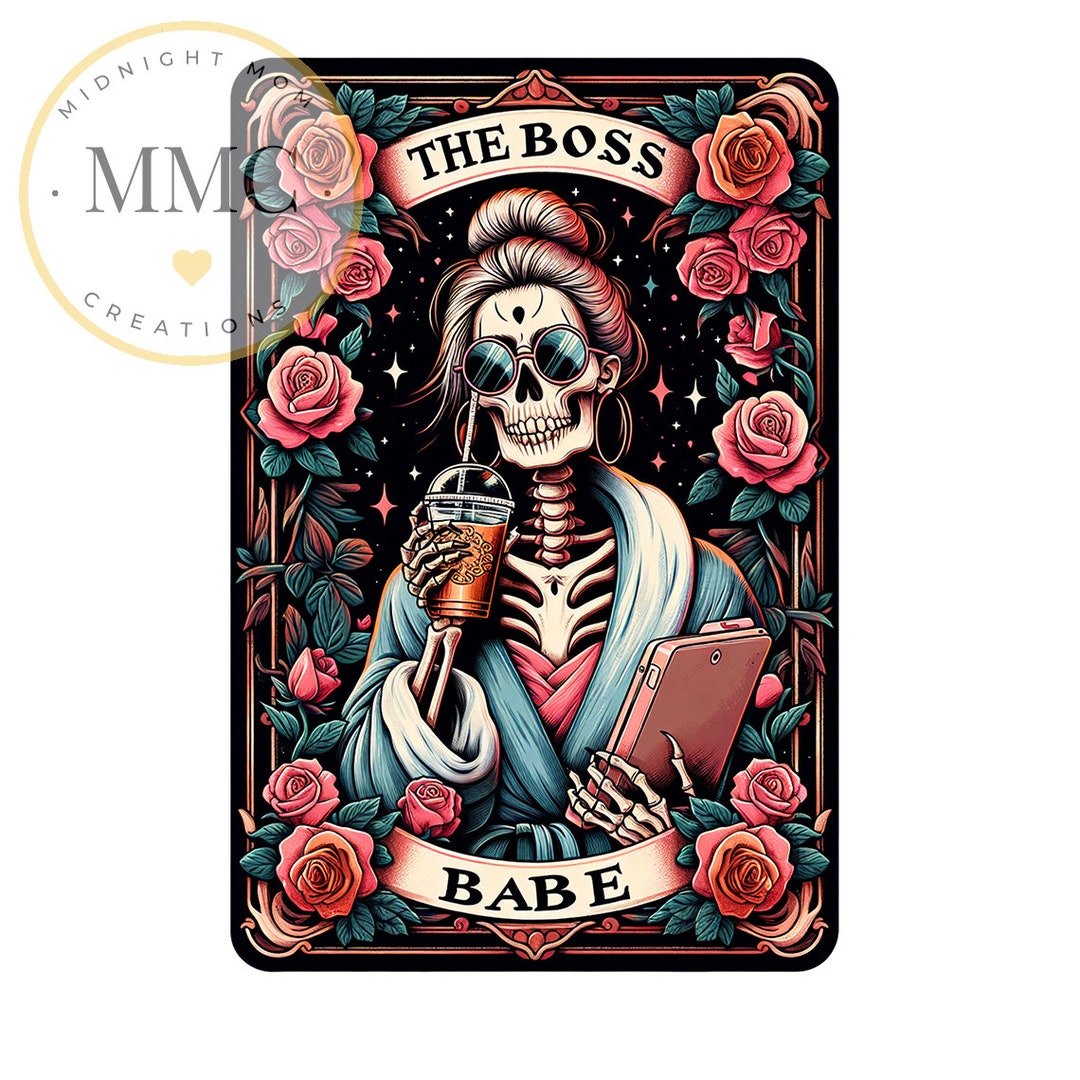The Boss Babe Tarot Card PNG, Trendy Tarot Card, T-shirt Mug PNG ...