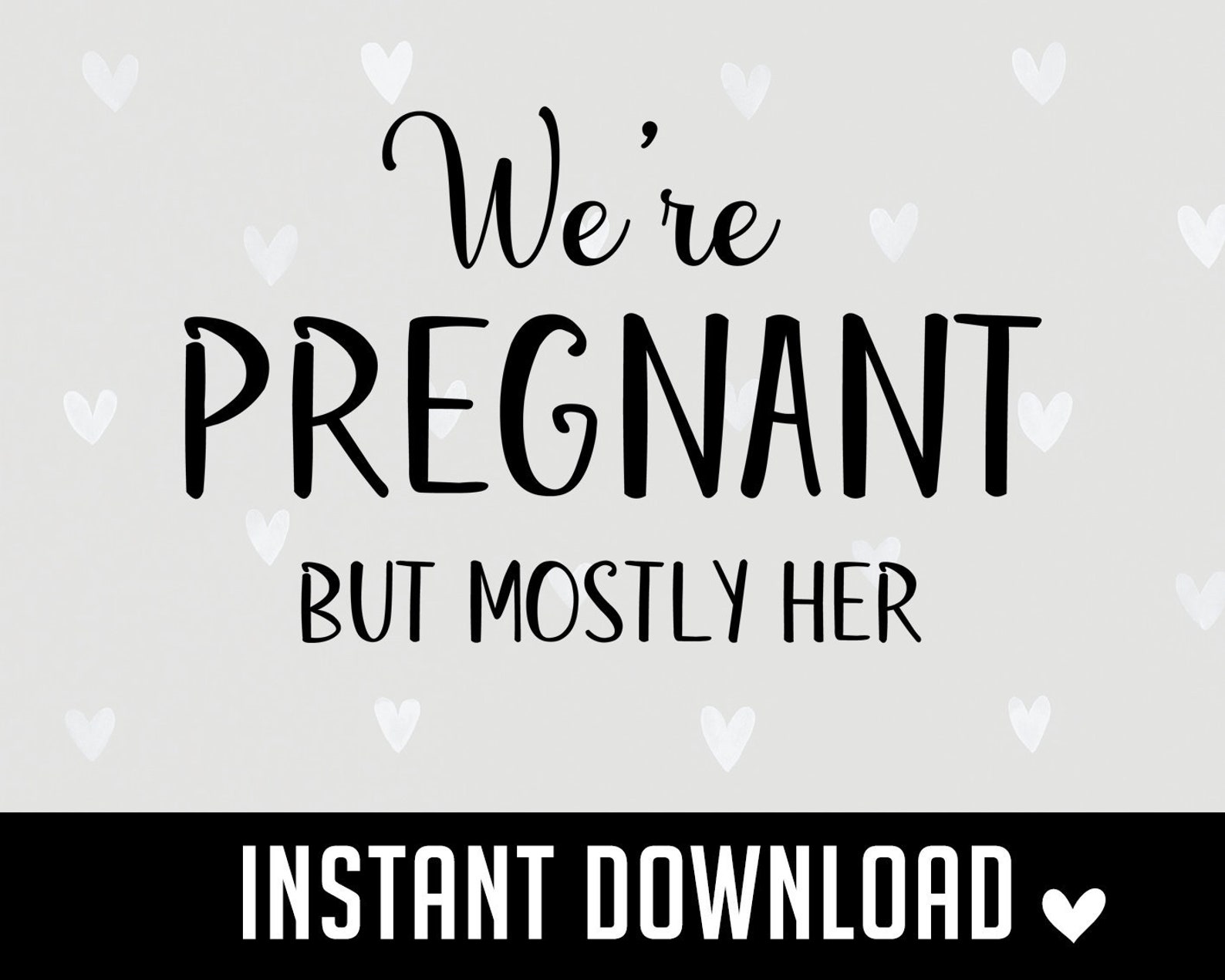 Were Pregnant But Mostly Her Svg Funny Pregnant Svg Etsy Canada