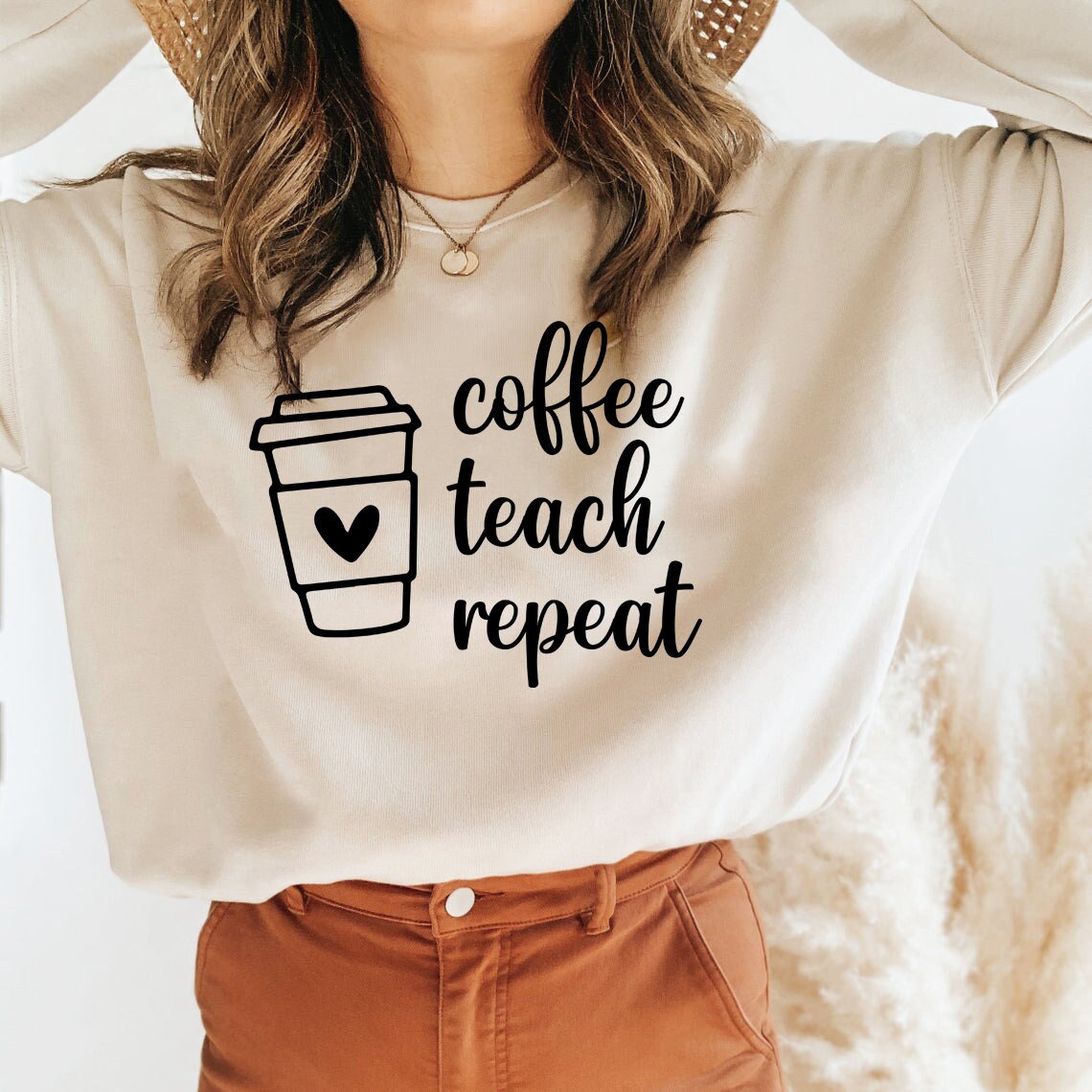 Coffee Teach Repeat SVG Coffee Teacher svg Teacher Life svg | Etsy
