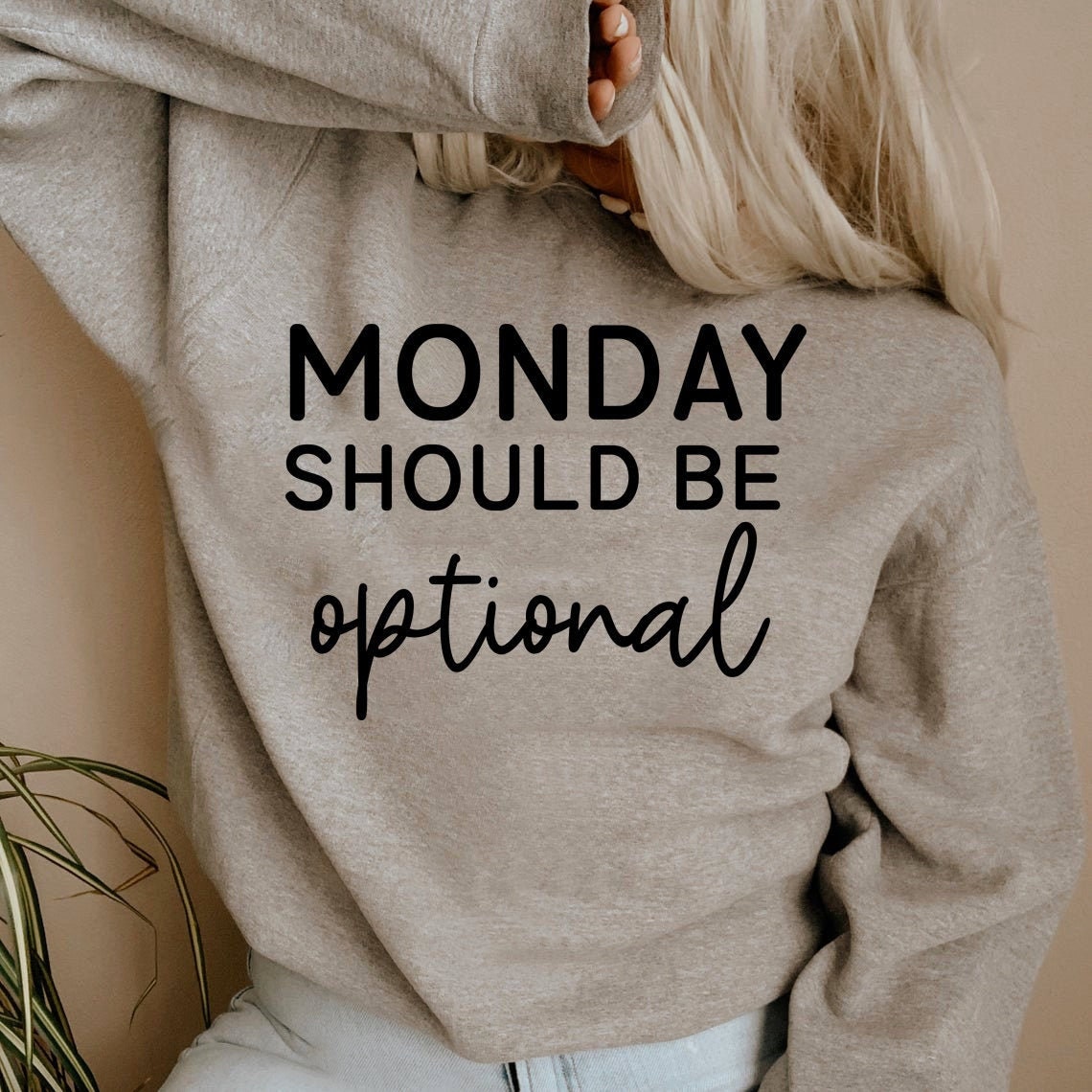 Monday Should Be Optional SVG Monday Svg Work Svg Boss | Etsy