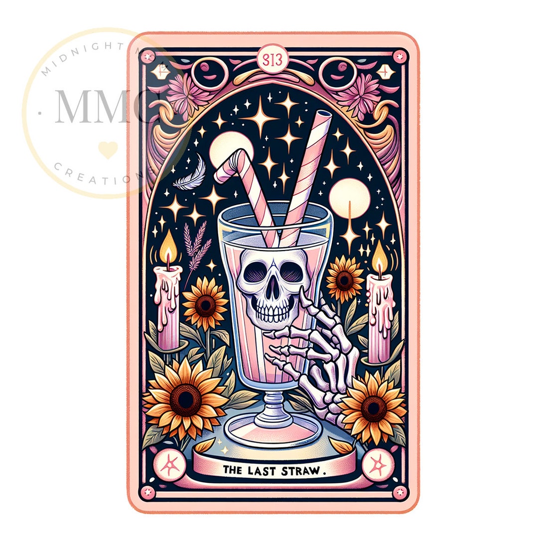 The Last Straw Tarot Card PNG, Last Straw Skeleton, T-shirt Mug PNG ...