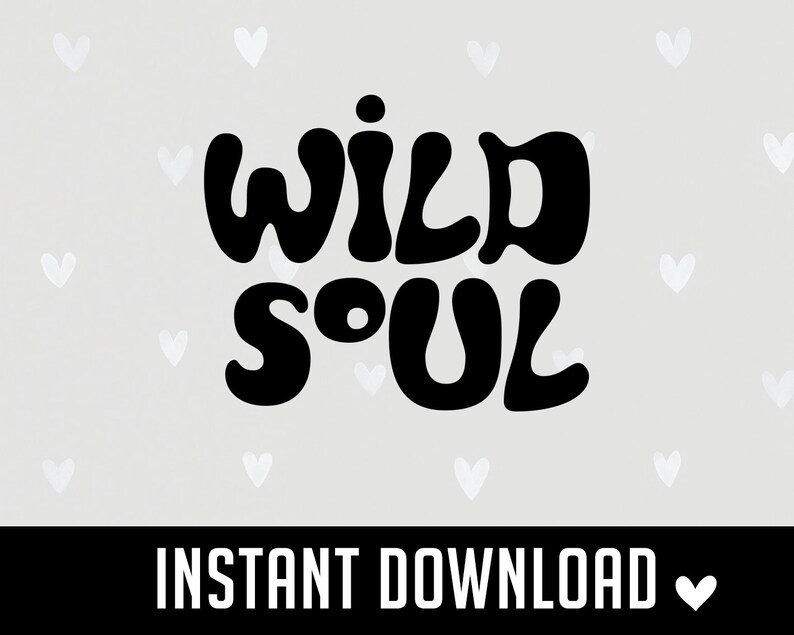 Wild Soul SVG Hippie Svg Good Vibes Svg Summer Svg Retro | Etsy