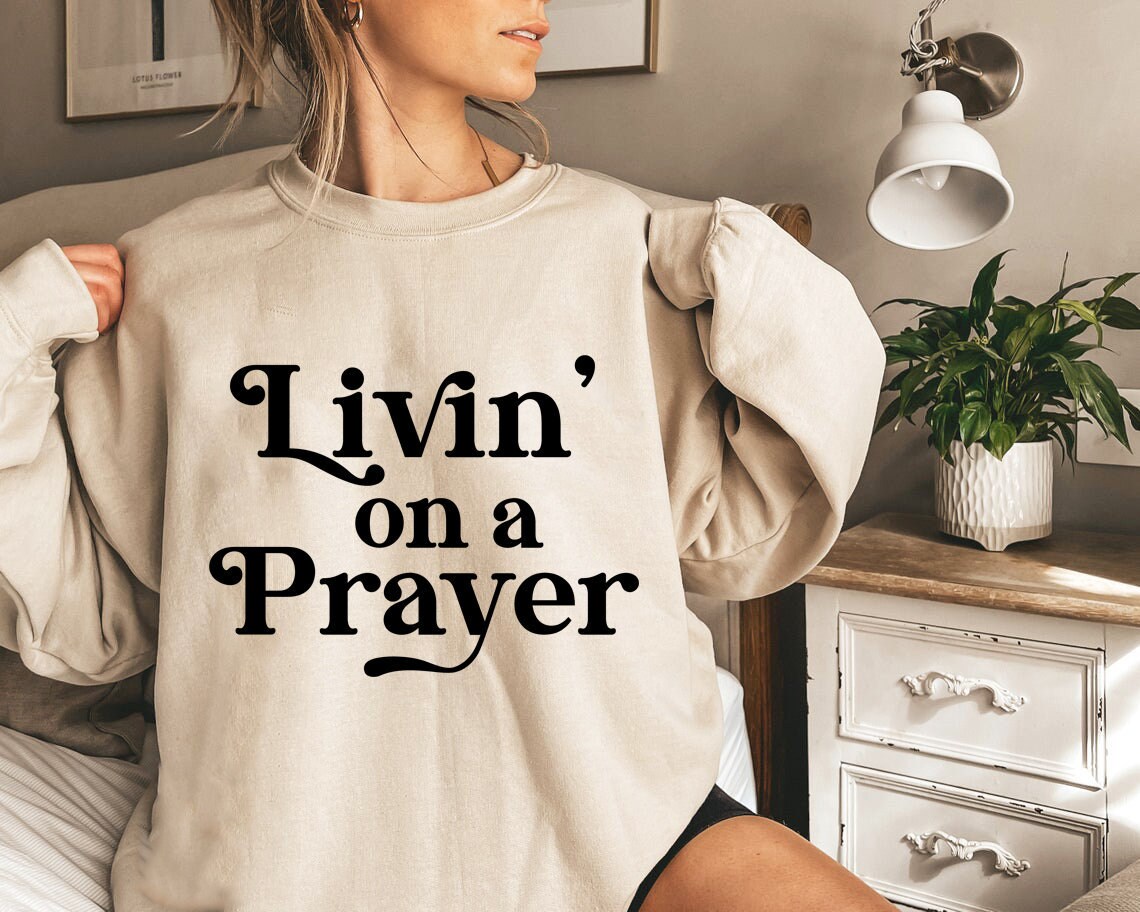 Livin' on a Prayer SVG Pray Svg Prayer Svg Christian - Etsy