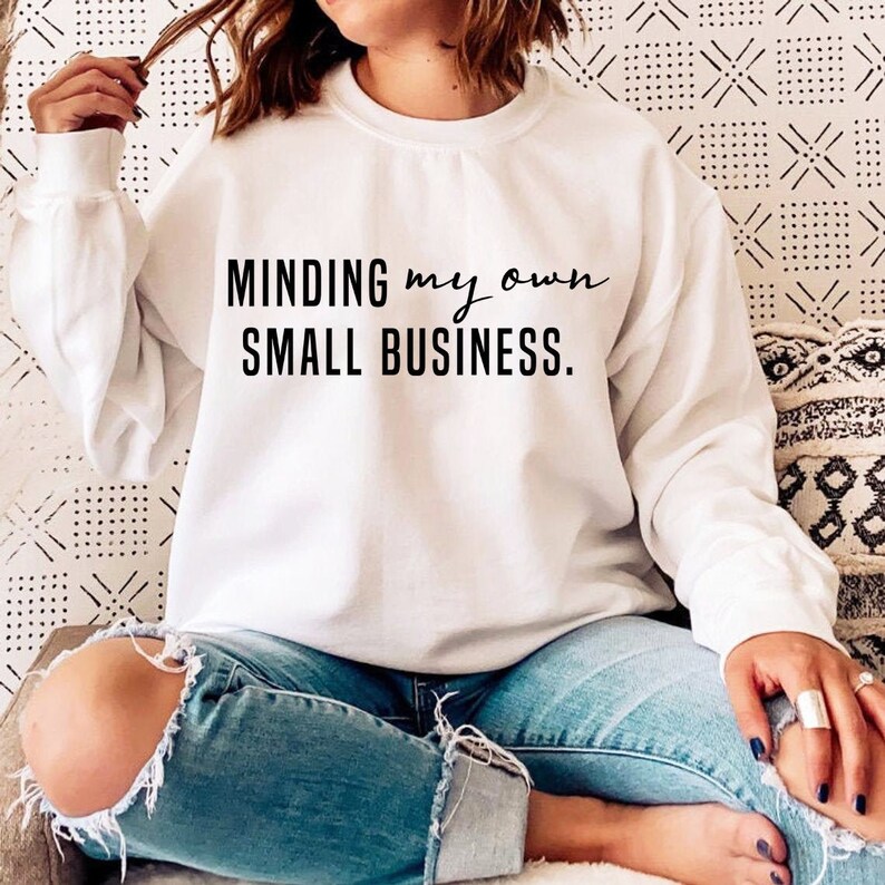 Minding My Own Small Business Svg Small Business Owner Svg Etsy