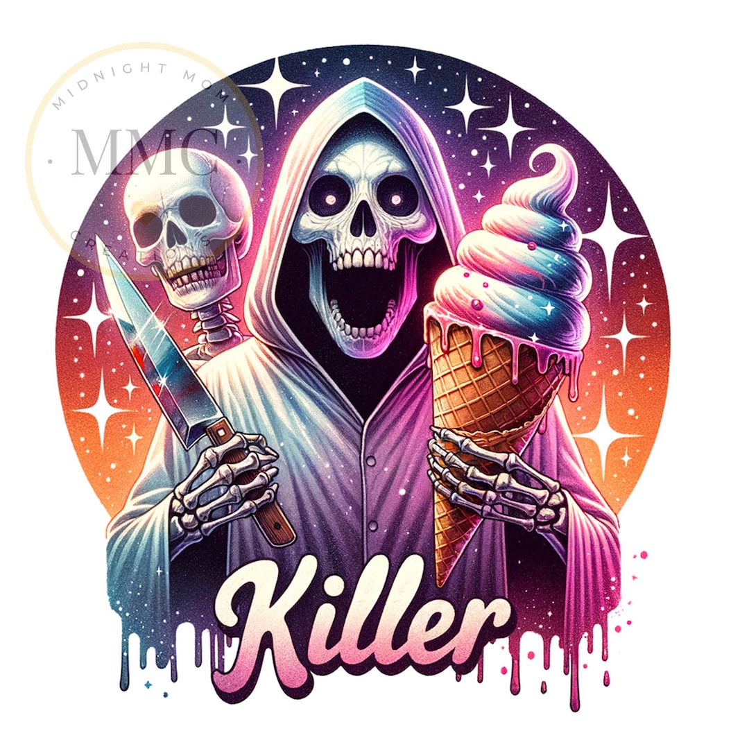 Killer Icecream PNG, Summer Horror, Ice Cream Clipart, Summertime ...