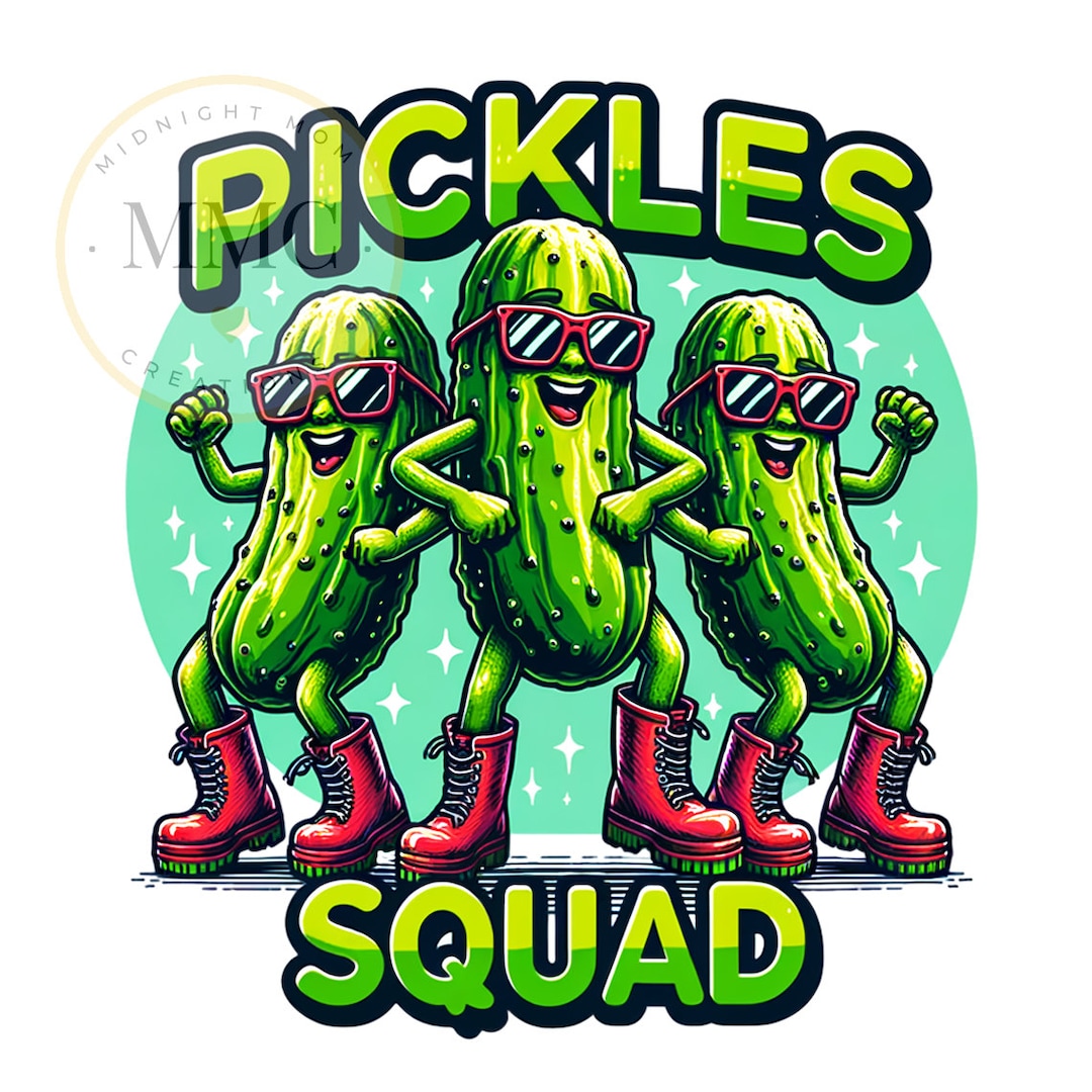 Pickle Squad Png, Cute Pickles Squad Png, Lover Pickle Cucumber Png , T-shirt Mug PNG, T-shirt ...