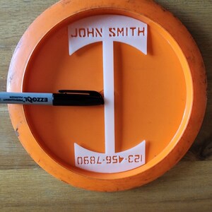 Personalized Disc Golf Stencil - Etsy
