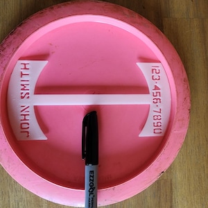 Personalized Disc Golf Stencil - Etsy