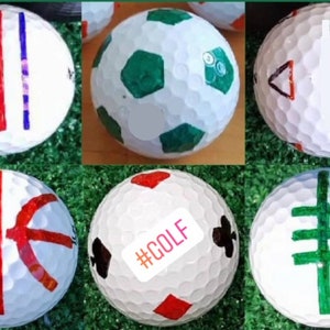 Custom Golf Ball Stencils & Markers - Etsy
