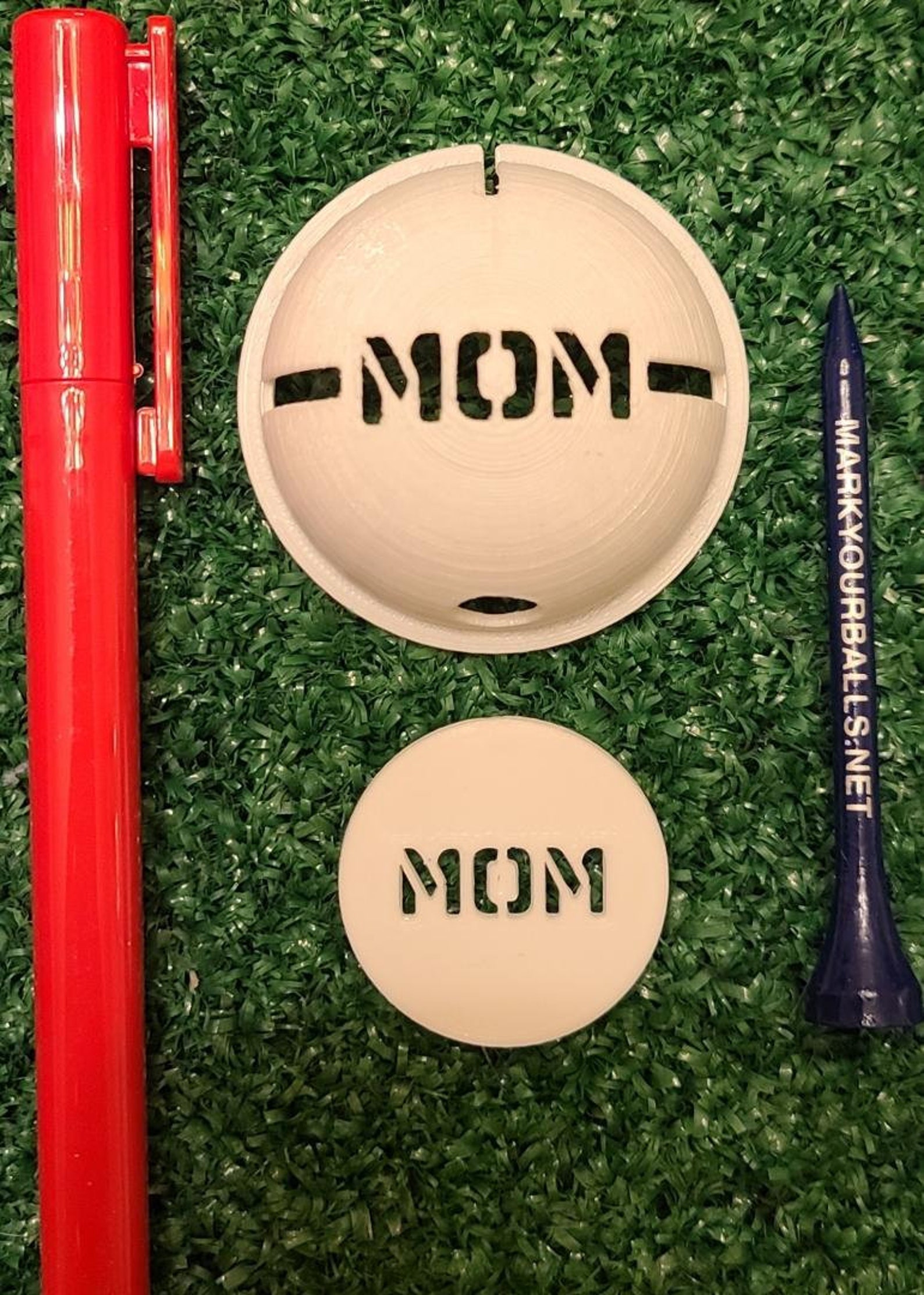Personalized Golf Ball Stencil - Custom Initials Between Alignment ...