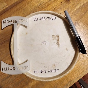 Personalized Disc Golf Stencil - Etsy