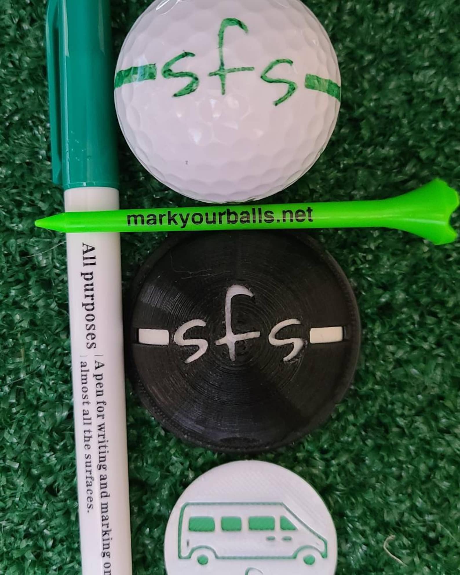 Personalized Golf Ball Stencil Custom Initials Between - Etsy Australia