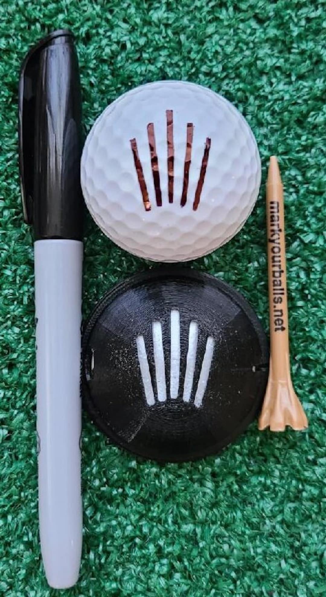 Aim Point Alignment Golf Ball Stencil - Etsy