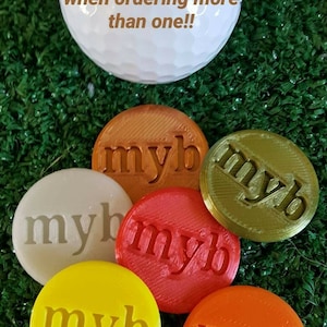 Golf Ball Marker Triple Alignment Stencil - Etsy