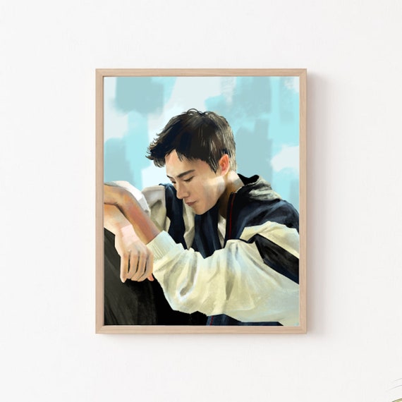 Chinese Man Actor Yangyang Illustration Art Painting - Etsy