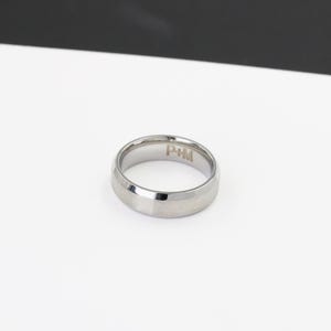 Personalized Promise Ring for Him | Her, Custom Engrave Stainless Steel ...