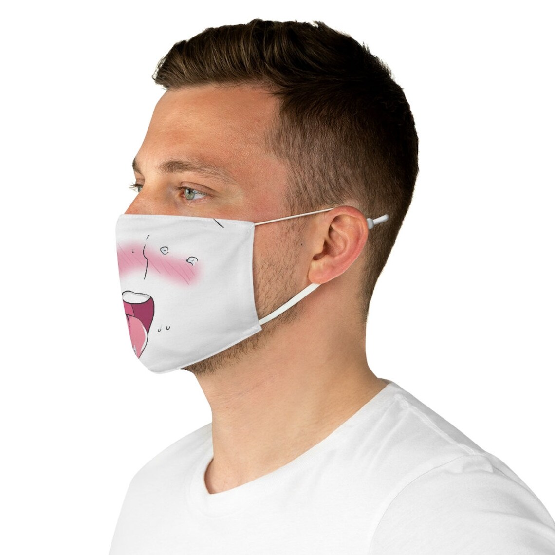 Ahegao Face Mask | Etsy