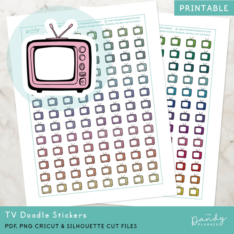 Television Stickers - Etsy