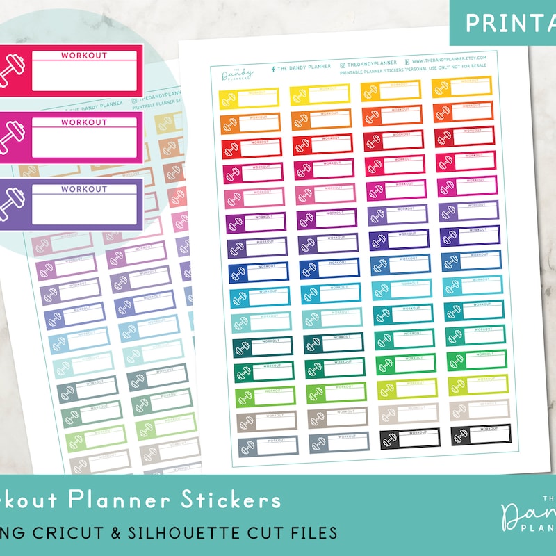 Planner Stickers Printable - Etsy