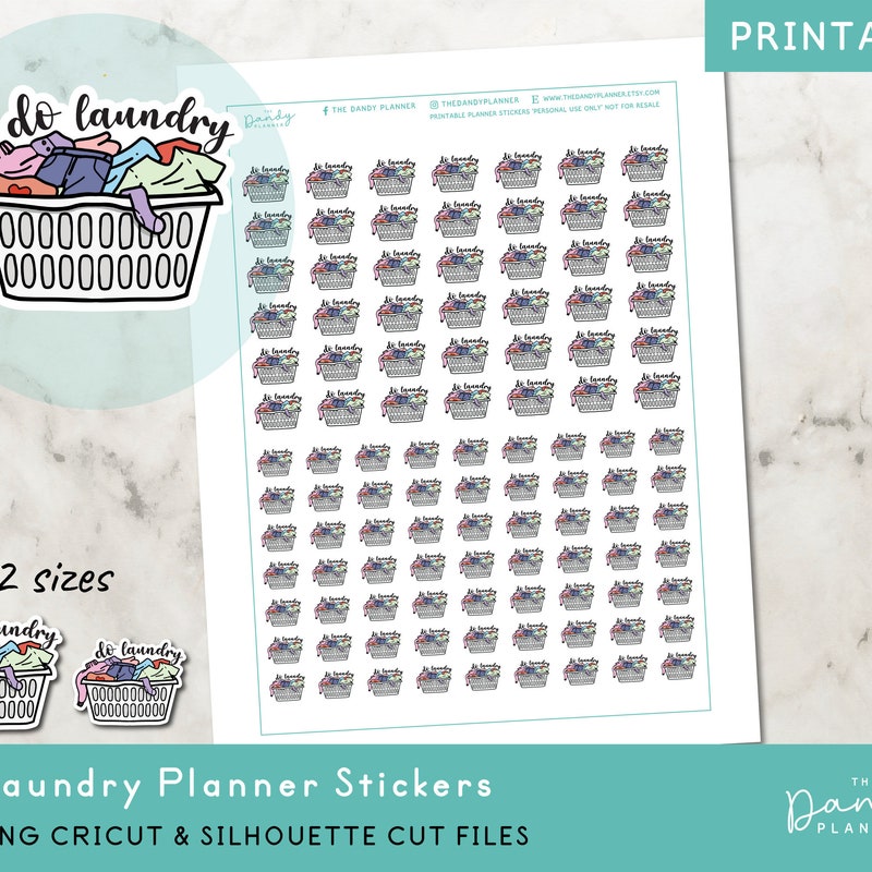 Laundry Stickers - Etsy
