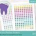 Tooth Icon Planner Stickers Printable, Dentist Appointment Icons ...