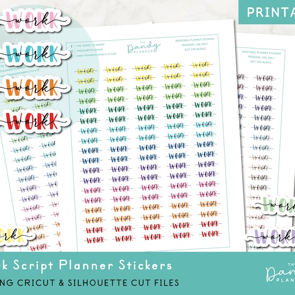 Printable Planner Stickers - Etsy