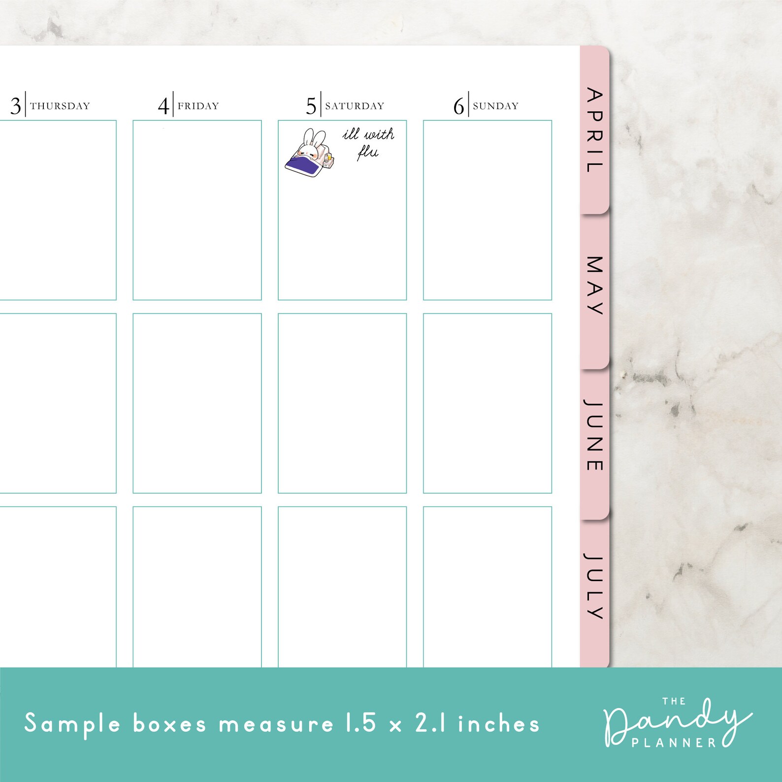 Kawaii Sick Day Stickers Printable, Feeling Under the Weather Stickers ...