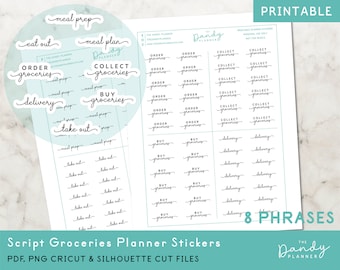Printable Grocery Stickers - Etsy