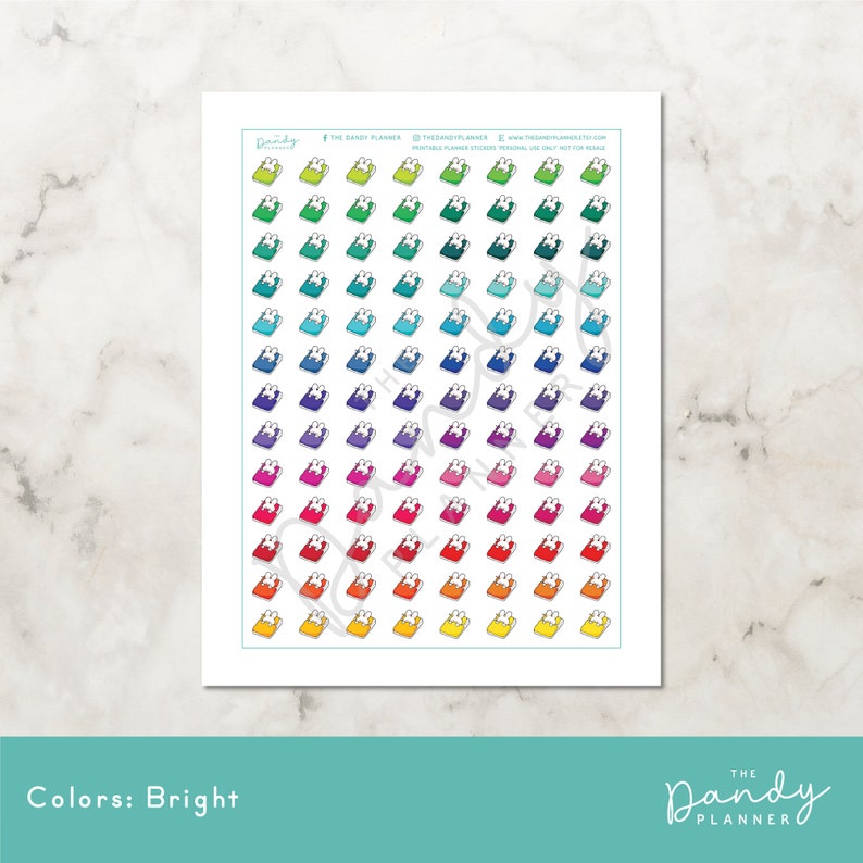 Kawaii Sleeping Stickers Printable, Sleep Icon Stickers, DIY Printable ...