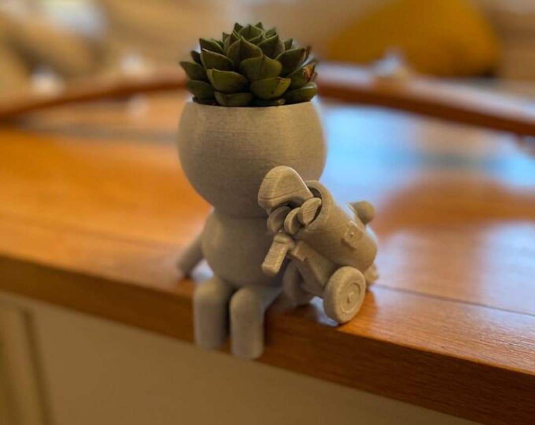 Wee Jimmy One Woodd Golfer Quirky Plant Pot - Ships From Germany - Etsy