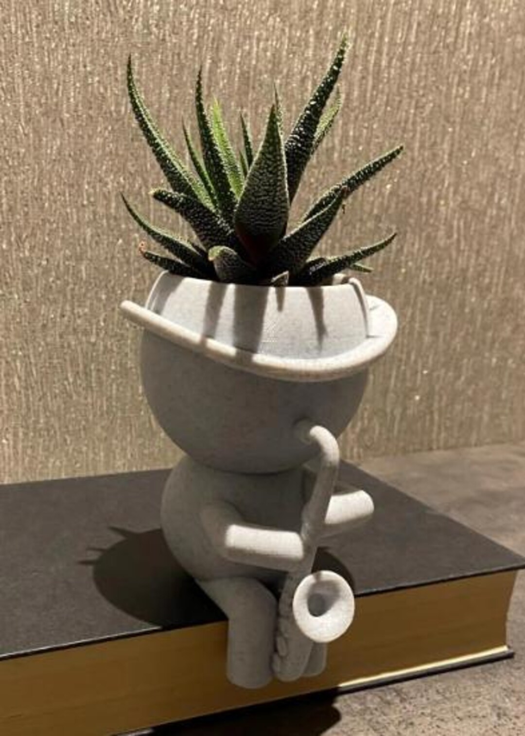 Saxophonist Gift Succulent Planter "wee Jimmy Parker" Airplant Holder ...