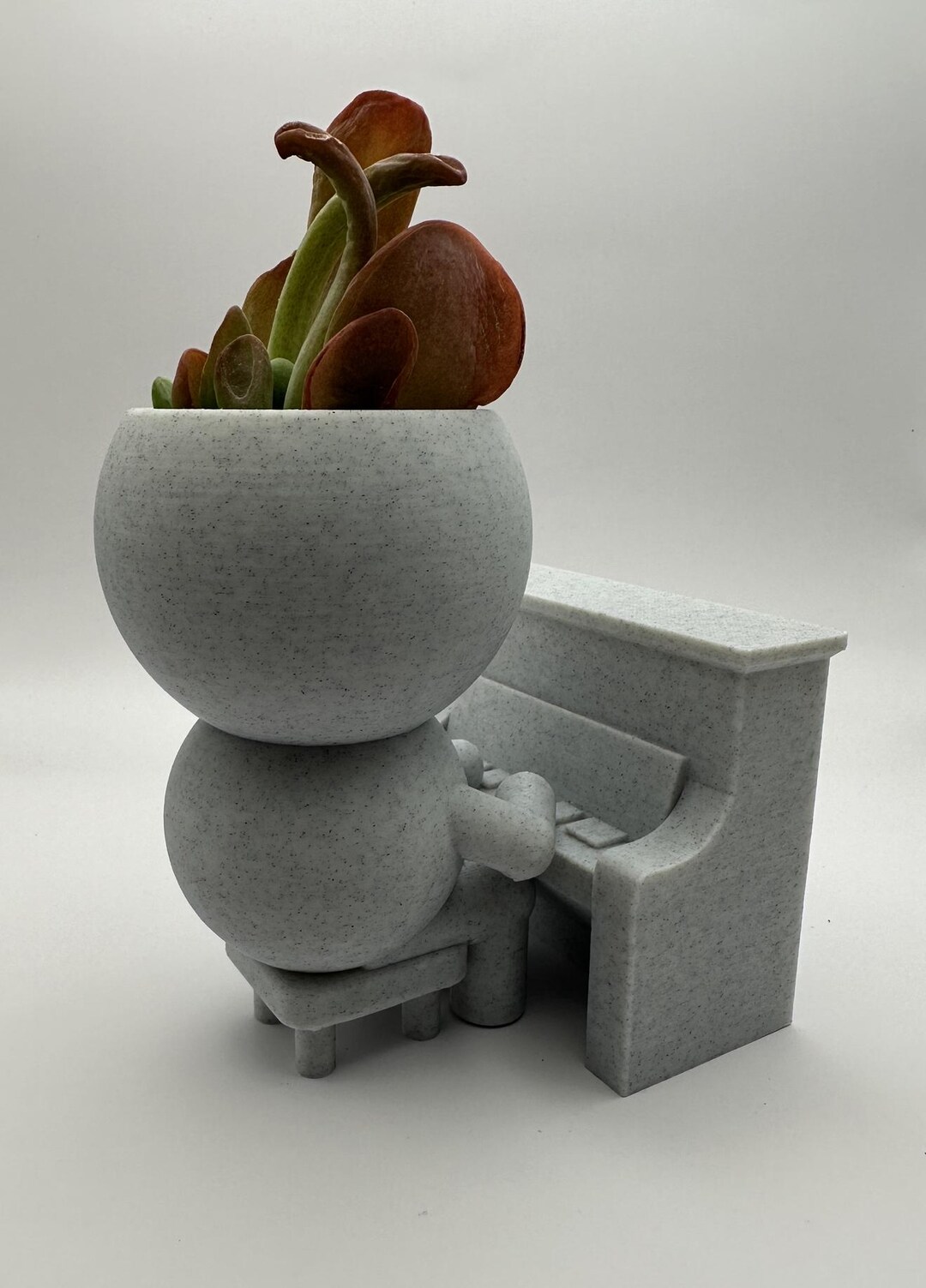 Pianist Planter Piano Playing Plant Pot Wee Jimmy Piano Man - Ships ...