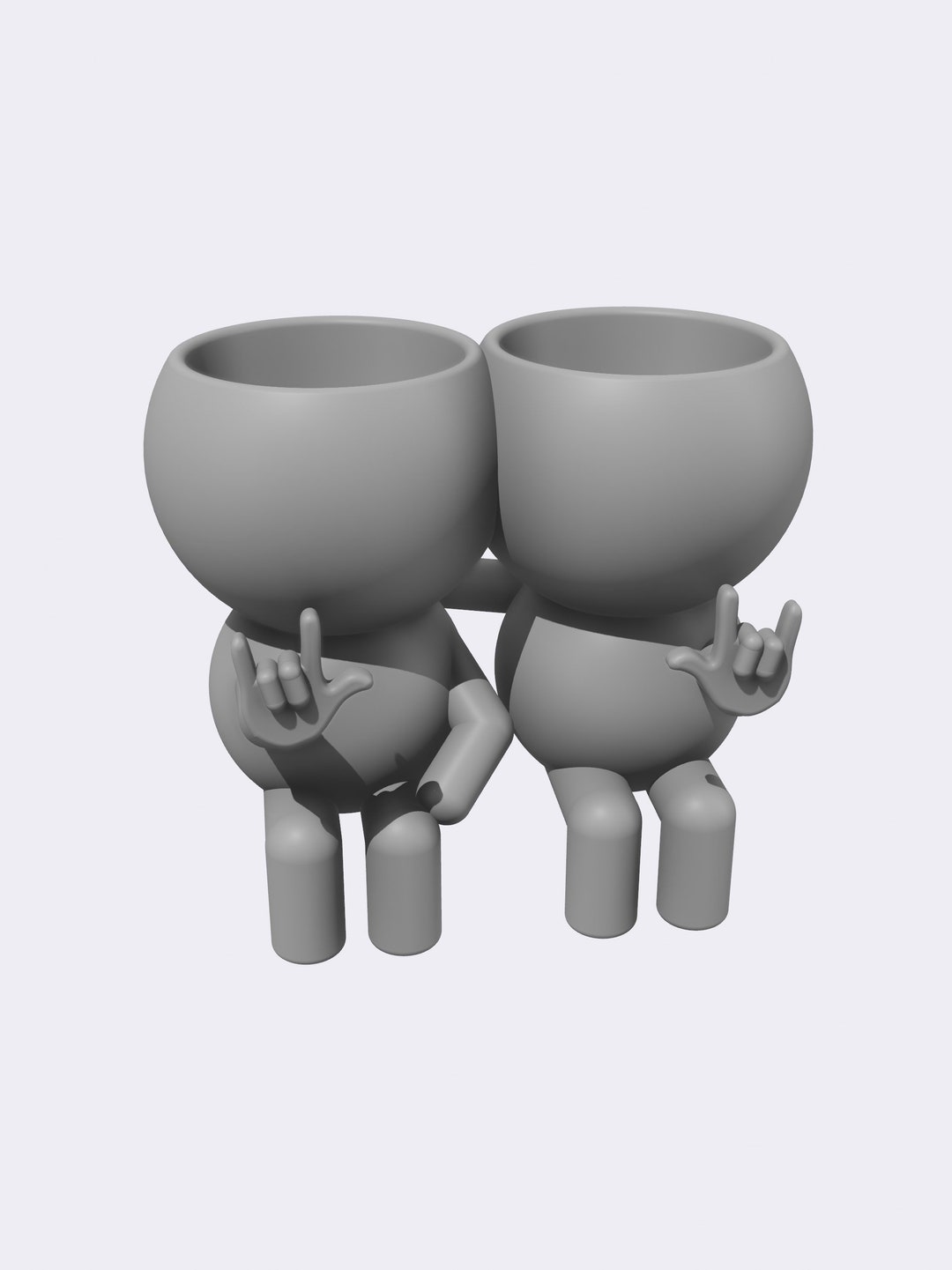 Wee Jimmy Couple Signing “I Love You” ASL BSL - Ships From Australia - Etsy