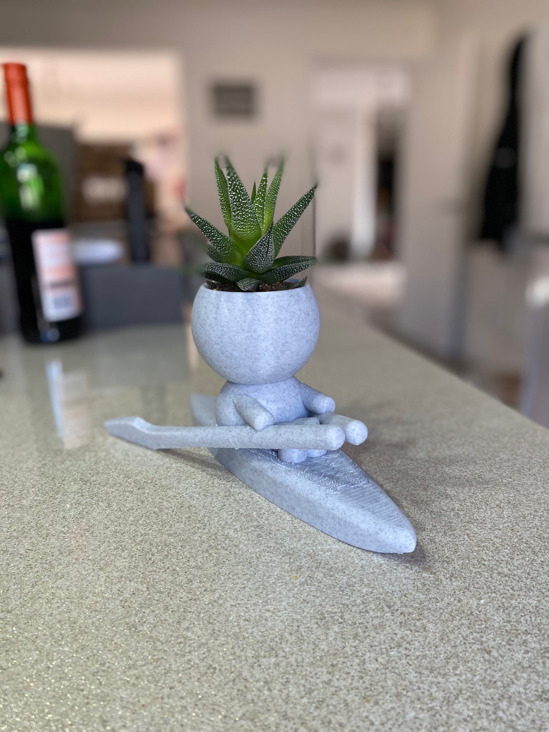 Wee Jimmy Canoeist Canoe Kayak Succulent Plant Pot - Ships From ...
