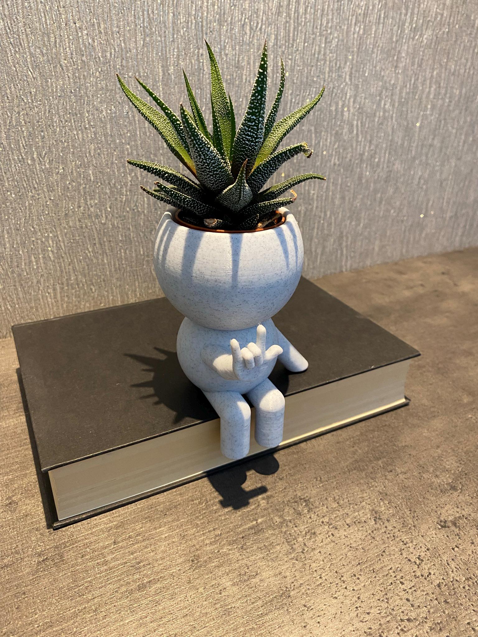 3D Printed Plant Pot – Wee Jimmy ASL "i Love You" Sign - Etsy