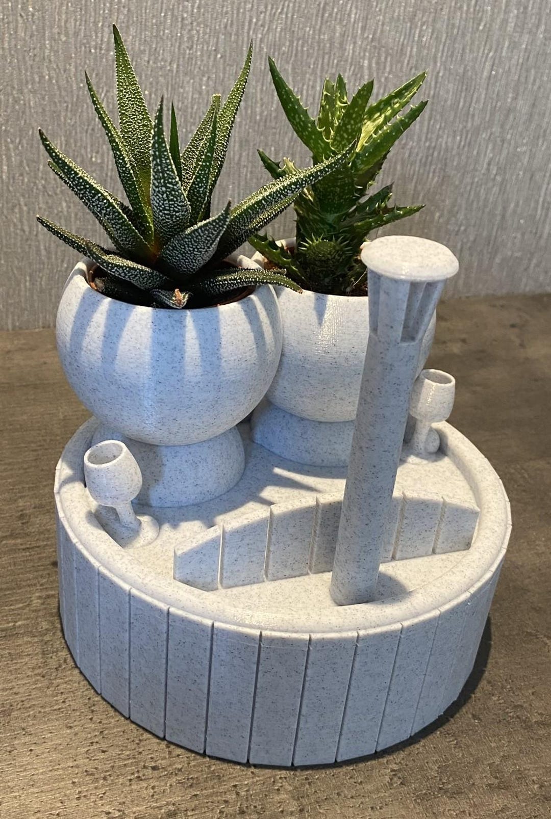 Hot Tub Gift Succulent Planter "wee Jimmy in the Tub" Airplant Holder ...