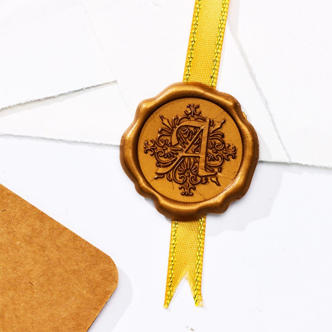 Custom Iris Letter Wax Seal Stamp Kit for Wedding or Gift, Personalized ...