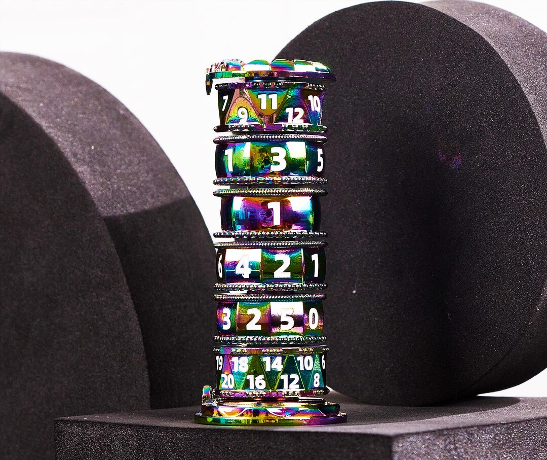 Exclusive 7-in-1 Prayer Wheel Dice Set Spinner for Dungeons and Dragons ...