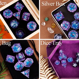 Red Beholder's Eye Dnd Dice Set Liquid Core for D&d Gifts , Liquid Core ...