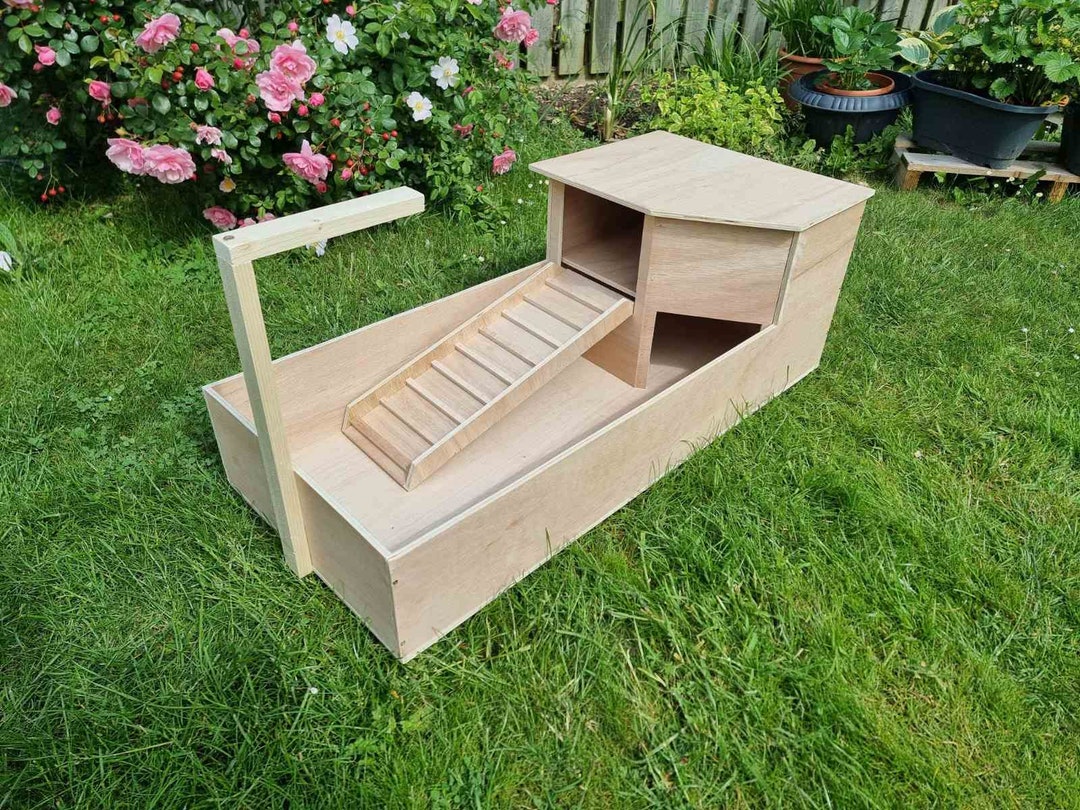 Tortoise Reptile Table 2tier House Hide Shelter Run 155L X 50W X 30H Cm ...