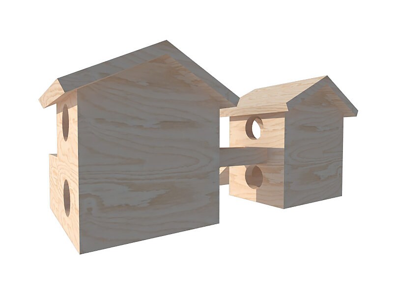 Hamster Two Towers Houses Castle Shelter Two Tiered Small - Etsy