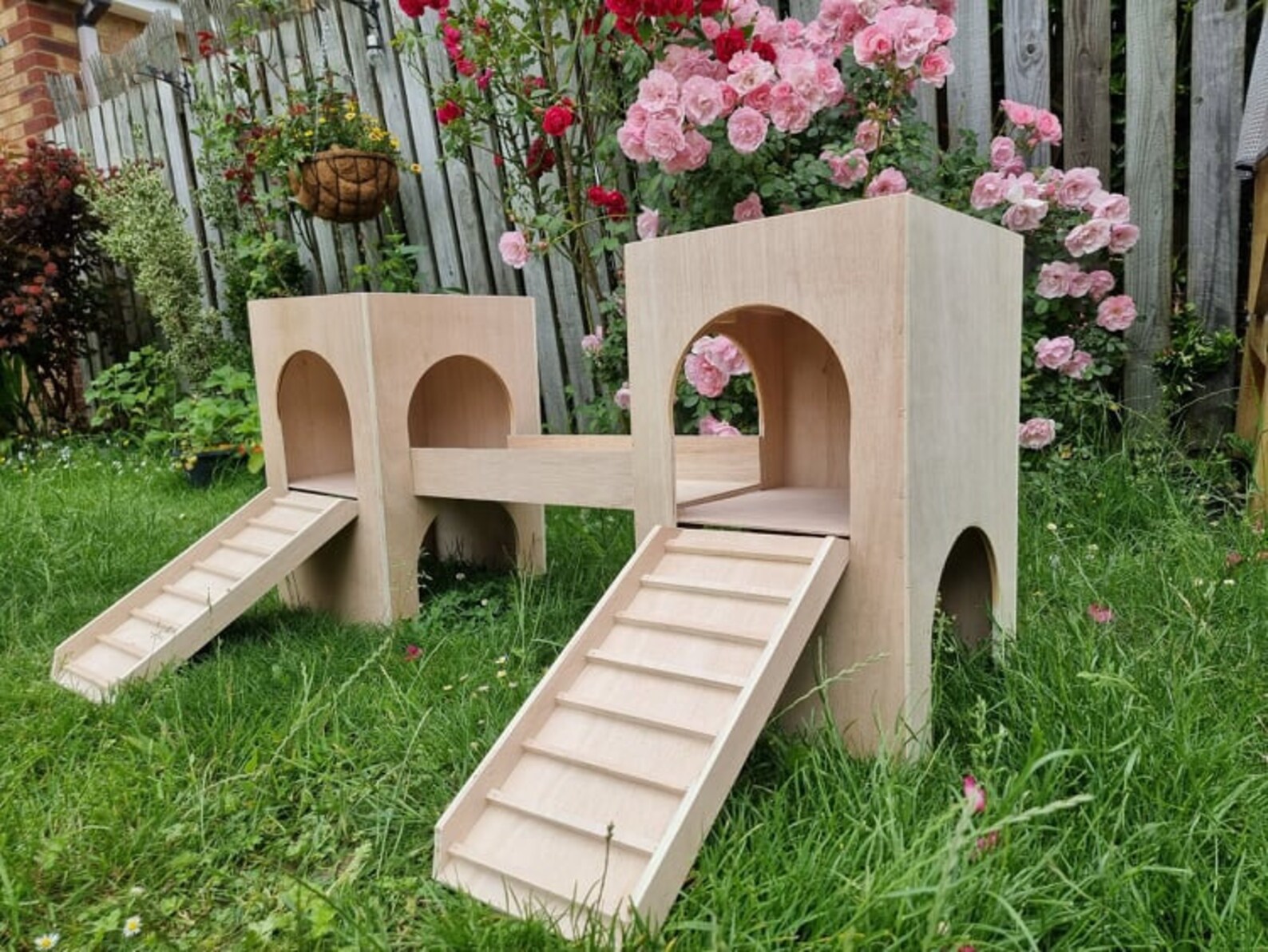 Two Tower Turrets for Rabbit Play House Exercise Small Animal - Etsy UK