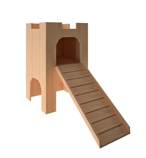 Rabbit Tower House Hideout Hideaway Hutch Small Animal | Etsy