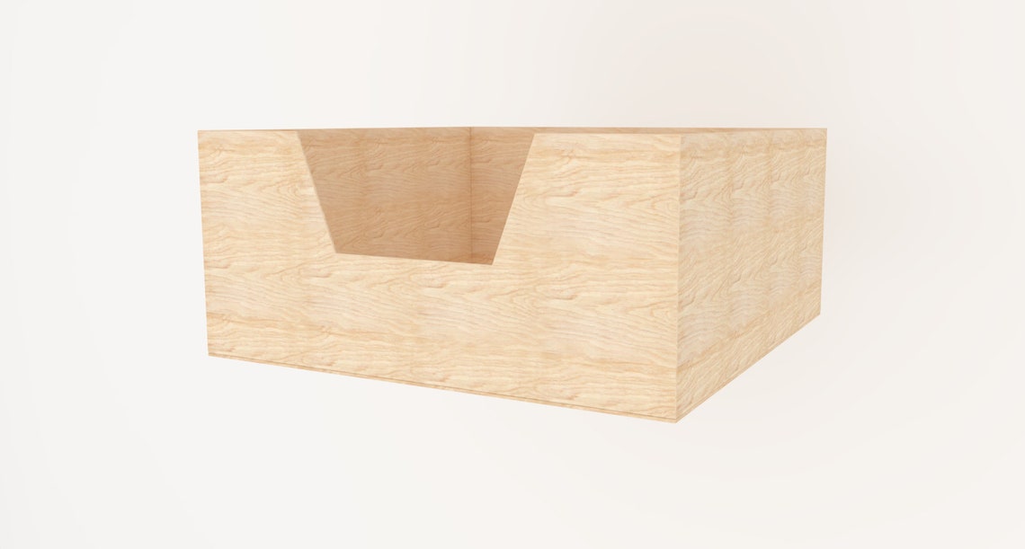 Square Wooden Whelping Box for Dogs Weaning Box Birthing | Etsy UK