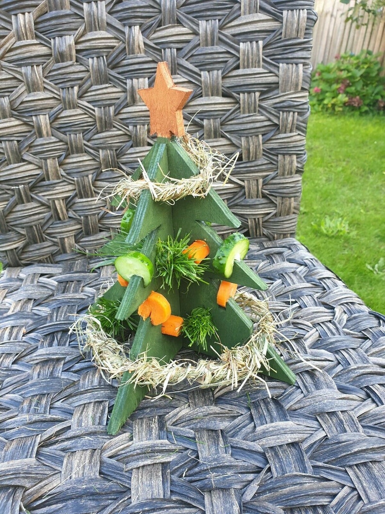 Christmas Tree Feeder Xmas Gift Festive Small Animal Rodent - Etsy