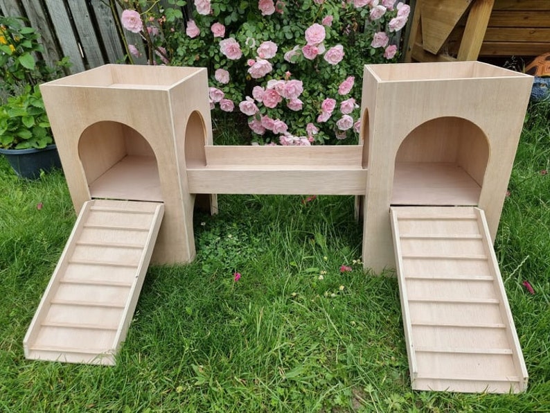 Two Tower Turrets for Rabbit Play House Exercise Small Animal - Etsy UK