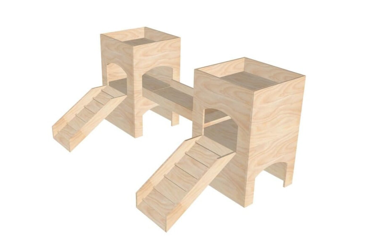 Two Tower Turrets for Rabbit Play House Exercise Small Animal - Etsy UK