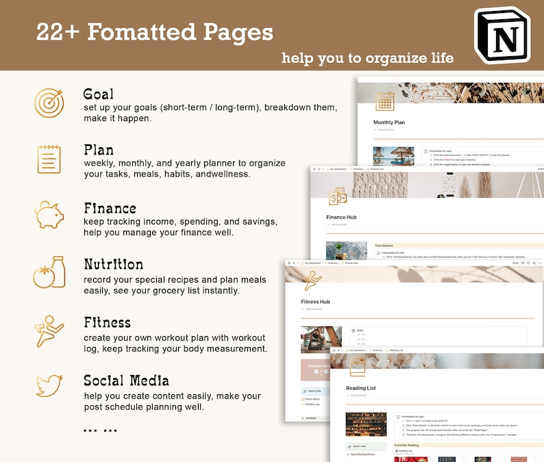 Notion templates aesthetic free - leadsstat
