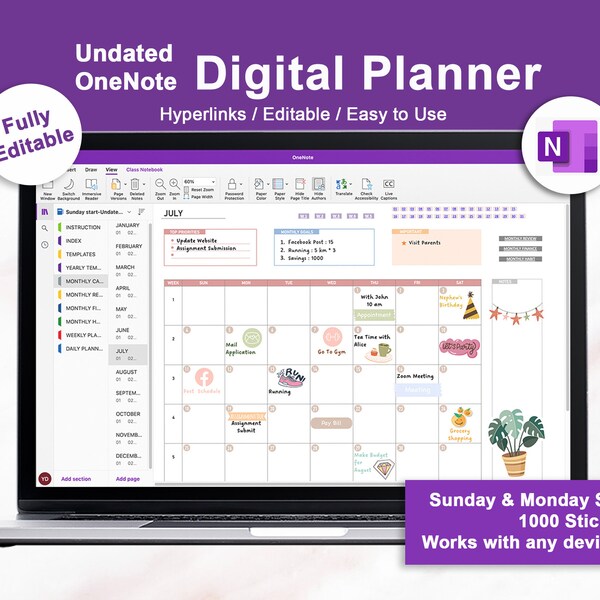 Onenote Templates - Etsy